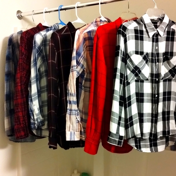 Marc Fisher | Tops | 7 Ladies Flannels Bundle | Poshmark